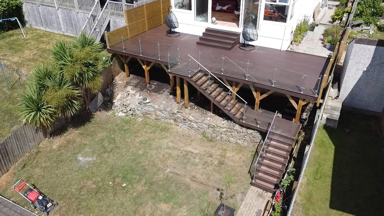 Gower decking in Swansea with Trex - Decking Network